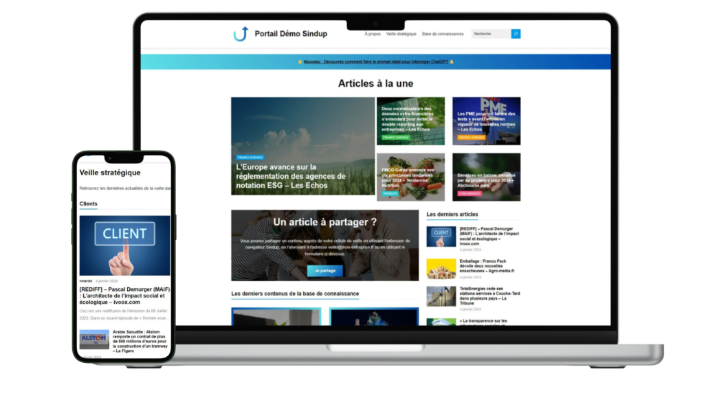 Sindup launches a fully personalisable market intelligence portal - Sindup